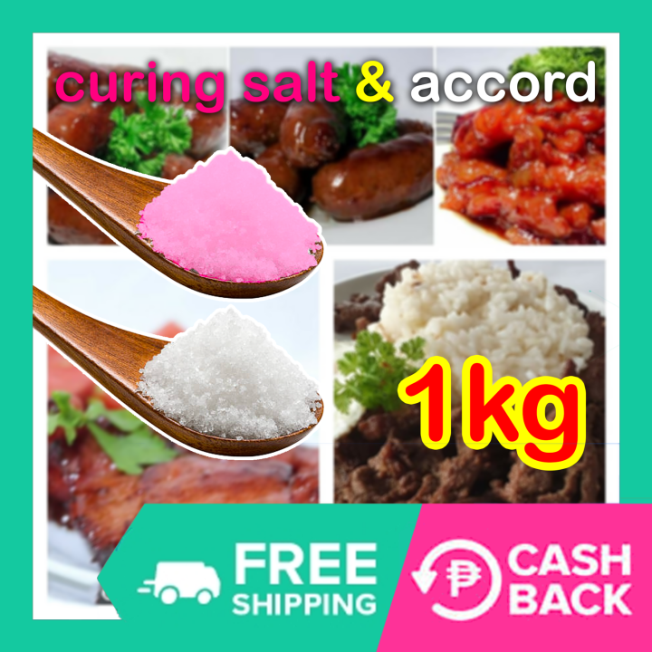 1kg Pink CURING SALT FOR HAM Longanisa Tocino Sausage Tapa & ACCORD ...