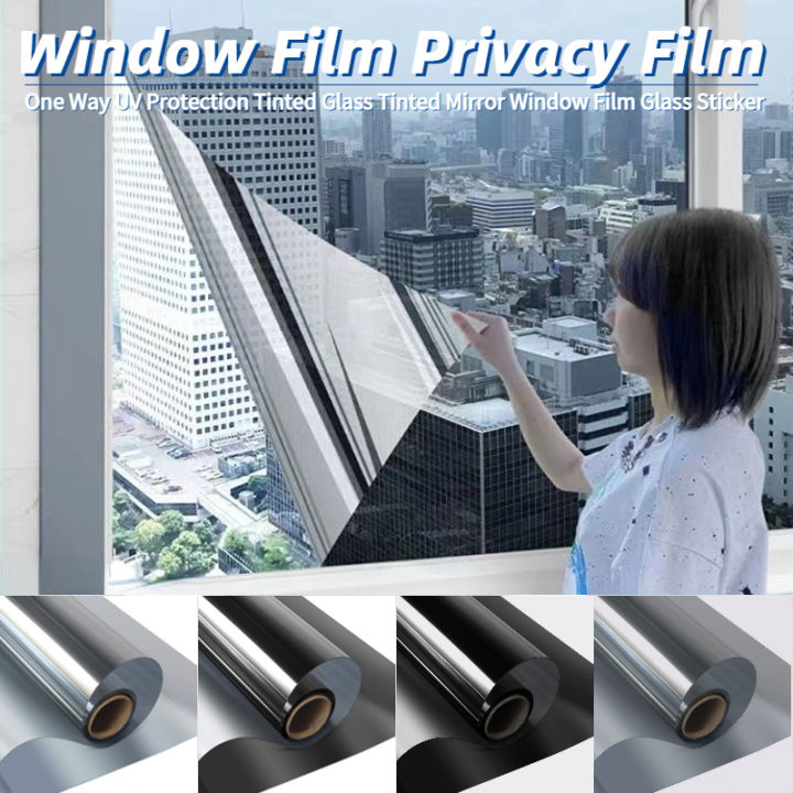 Window Film Privacy Film One Way UV Protection Tinted Glass Tinted ...