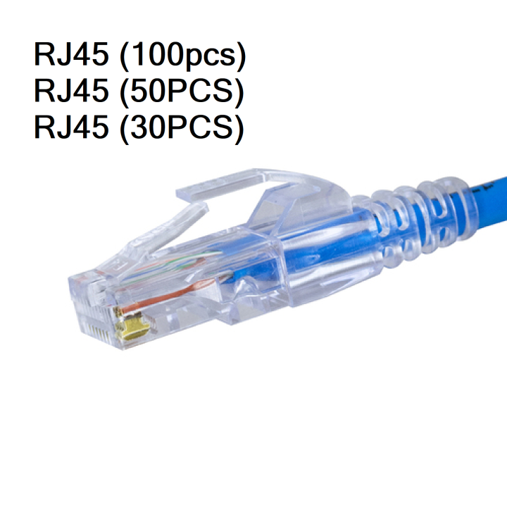 RJ45 connector plug 100pcs/50pcs/30pcs | Lazada PH