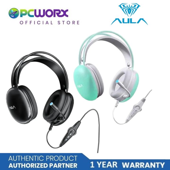 Aula S505 Wired Gaming Headset Black/Green | Lazada PH