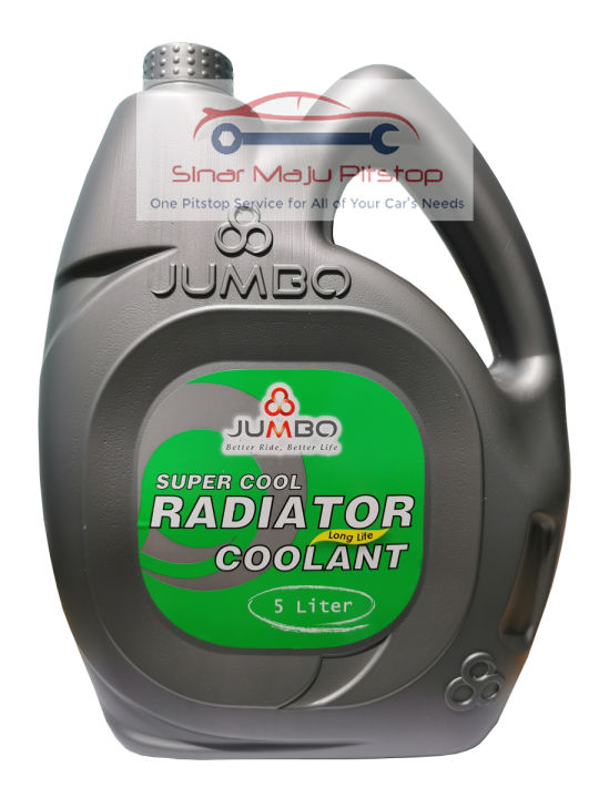 Jumbo Super Cool Radiator Coolant - Air Radiator Hijau 5 Liter | Lazada ...