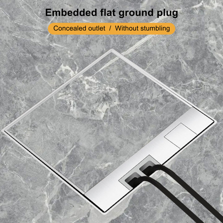 [Ganlitong] Concealed Socket 3 Holes Floor Outlet Waterproof Electrical ...