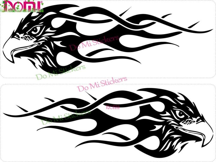 COD 1 Pasang Stiker Stiker Vinil Mobil Sepeda Bumper Eagle Suku Api ...