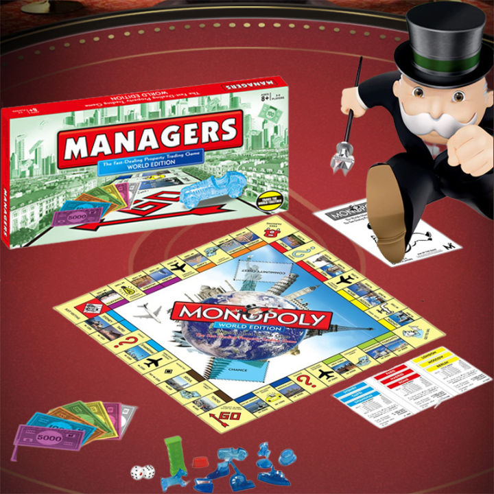 Monopoly Classic Edition Strategy Game English Version Party Board Game ...