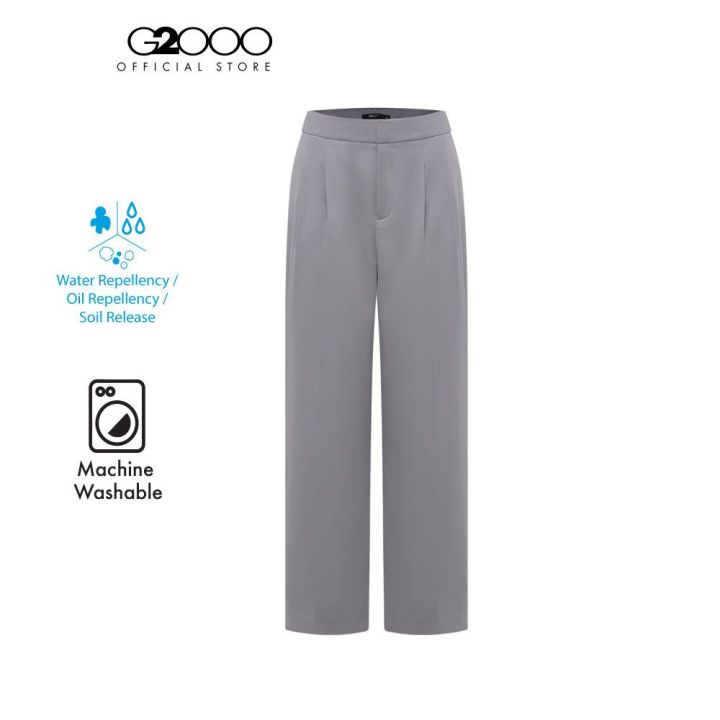 G2000 กางเกงสูทสำหรับผู้หญิง ทรง Relaxed Fit รุ่น 4125320364 GREY | Lazada.co.th