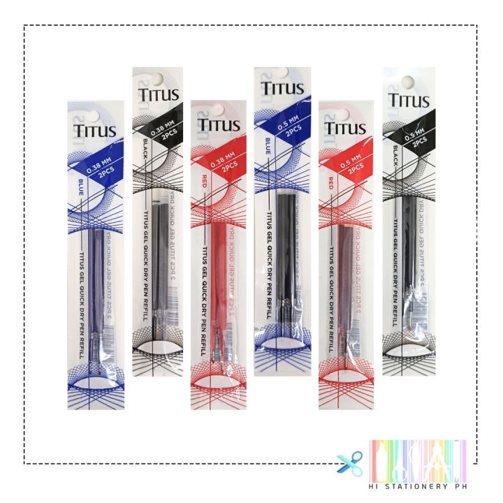 TITUS Quick Dry Gel Refill 0.5mm 0.38mm | Lazada PH