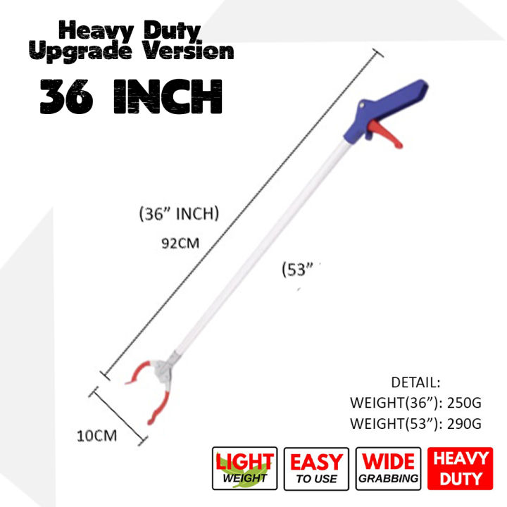 Stainless Steel Helper Stick Garbage Picker Outdoor Pickup Long Trigger ...