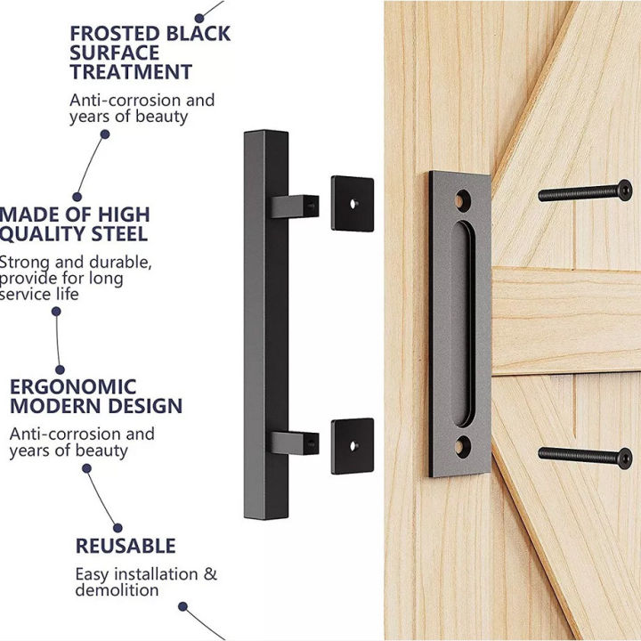 Concealed Sliding Barn Door Handle Push Pull Sliding Barn Door Handle ...