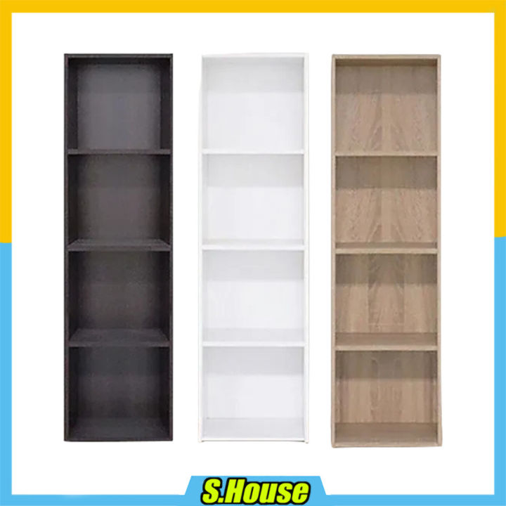 2 3 4 Tier Wooden Rack Wood Shelf Book Study Room Office Bedroom Rak ...