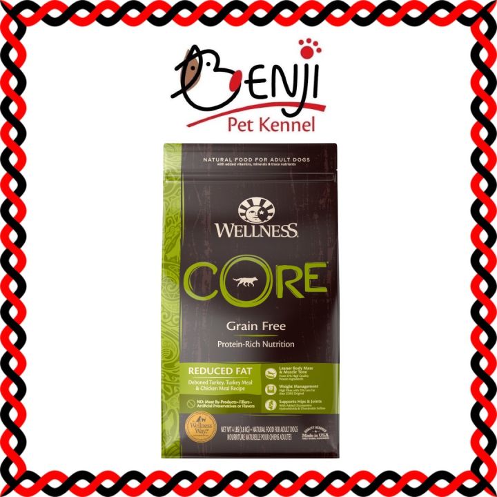 Wellness CORE Reduced Fat Grain Free Dog Food 12lbs/24lbs | Lazada ...