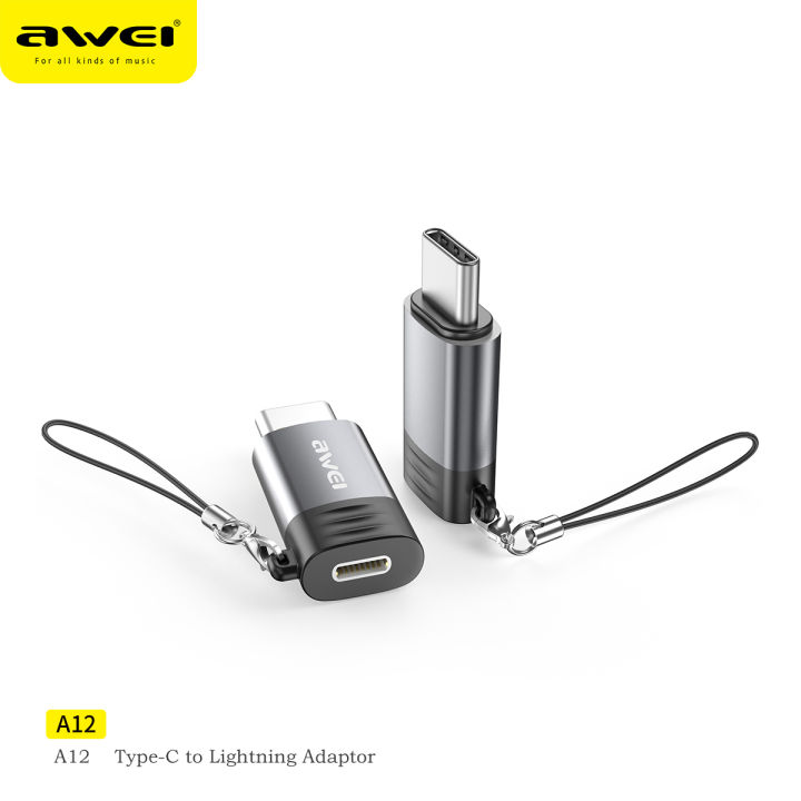 Awei A12 Lightning to type-C mini adapter | Lazada PH