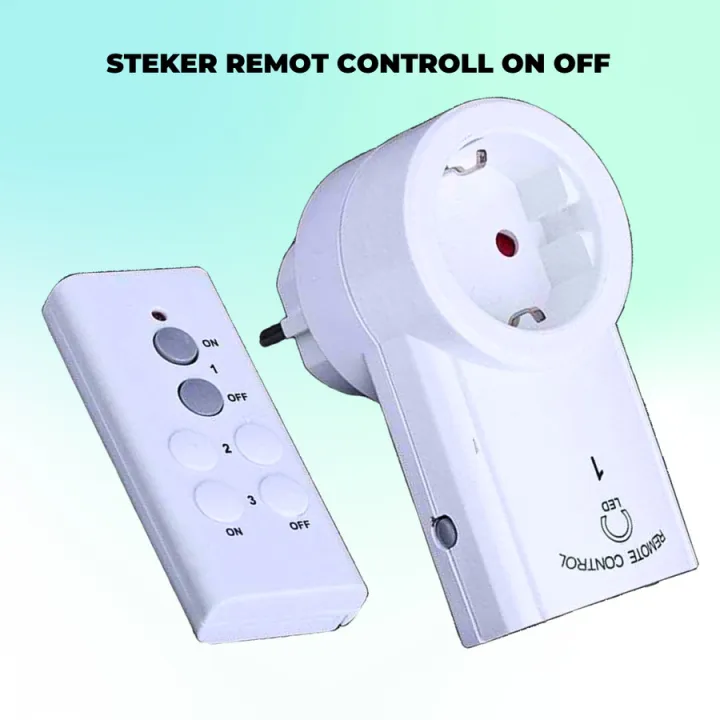Colokan pintar Socket Steker Remote Control On Off - Tanpa Baterai ...