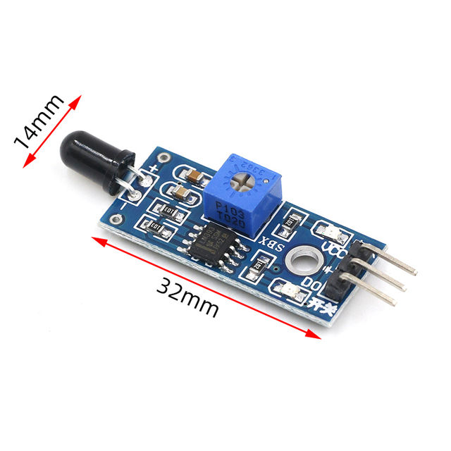 Ir Flame Detection Sensor Module Fire Detector Infrared Receiver Module