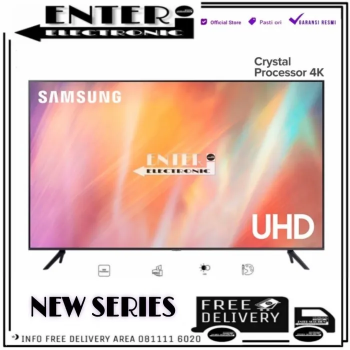 SAMSUNG UA55AU7002 - SMART TV LED 55 INCH CRYSTAL UHD 4K HDR 55AU7002 ...