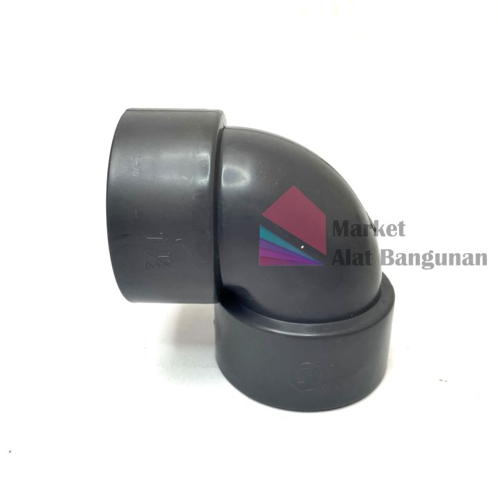 Knee 1 1/2" PVC Merk SO dan JAYA / Sambungan L Pipa Paralon 1 1/2 Inch ...