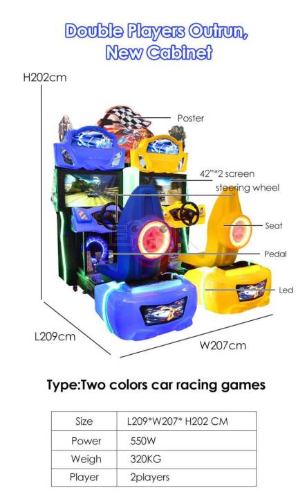 DOUBLE RACING CAR ARCADE MACHINE | Lazada PH
