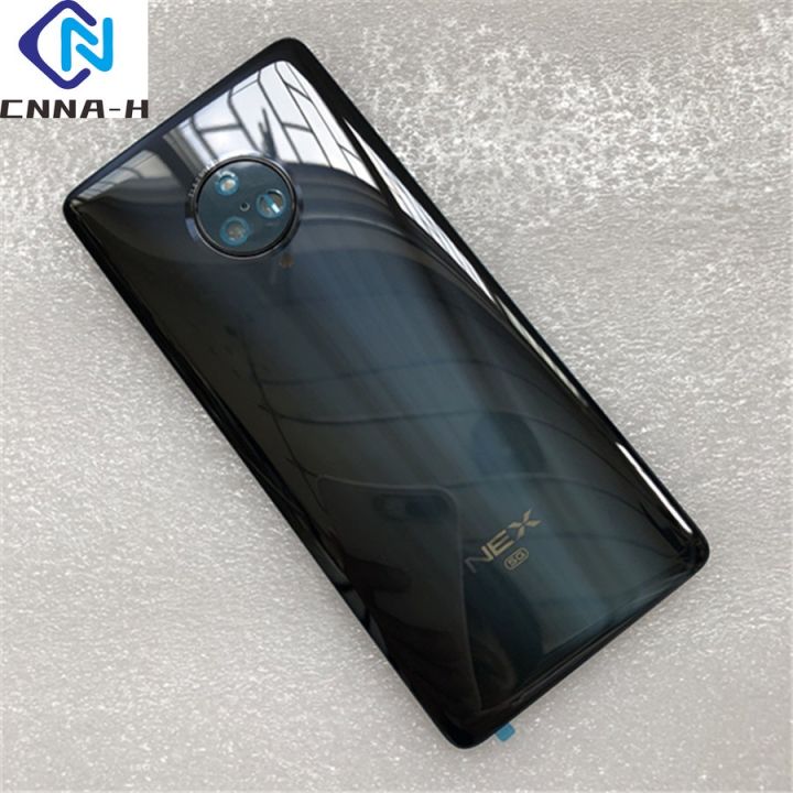 100% กระจกต้นฉบับ6.89 "นิ้วสำหรับ Vivo NEX 3 NEX3 5G สุดยอดฝาหลังปิดโทรศัพท์ประตูหลังกระจกหลัง ...