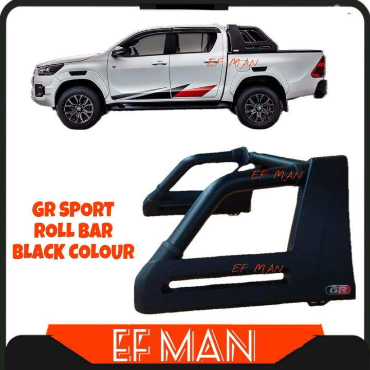 (HIGH QUALITY) GR SPORT ROLL BAR HILUX REVO ROCCO ROGUE BLACK EDITION ...