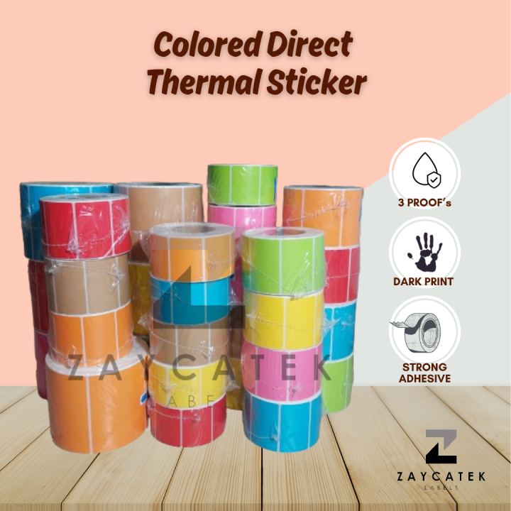 800pcs/1400pcs Colored High Quality Waterproof Thermal Barcode Sticker ...