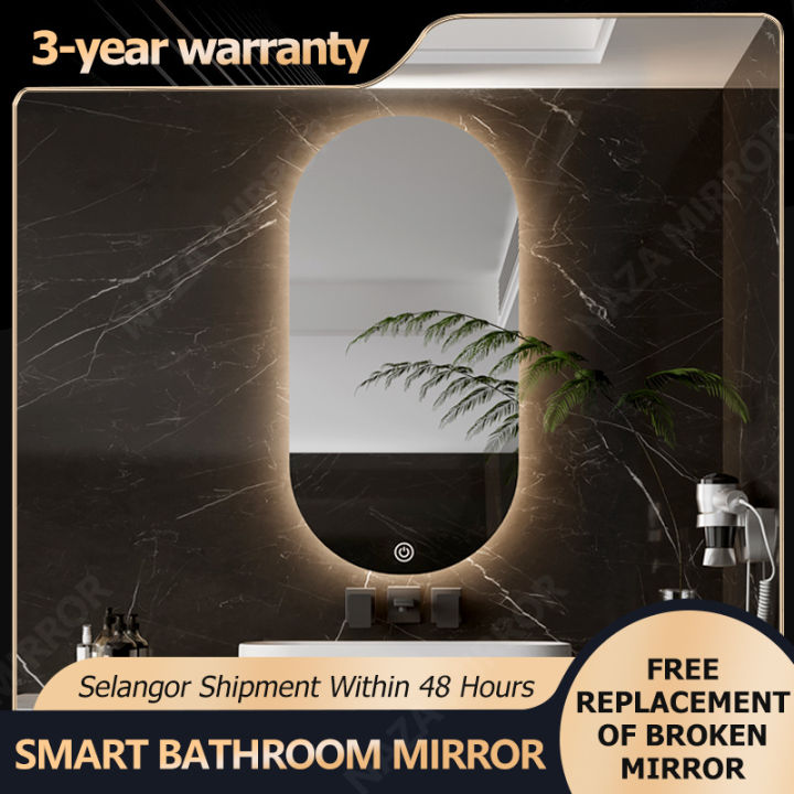 Oval smart led mirror for bathroom bedroom dresser hotel Backlight ...
