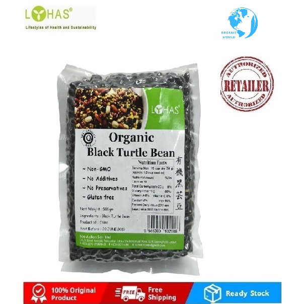Lohas Black Turtle Bean 500gm | Lazada