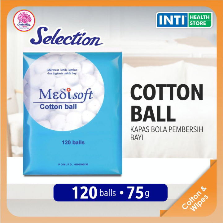 Medisoft | Medisoft Cotton Ball / Kapas Bola isi 120 Balls | Lazada ...