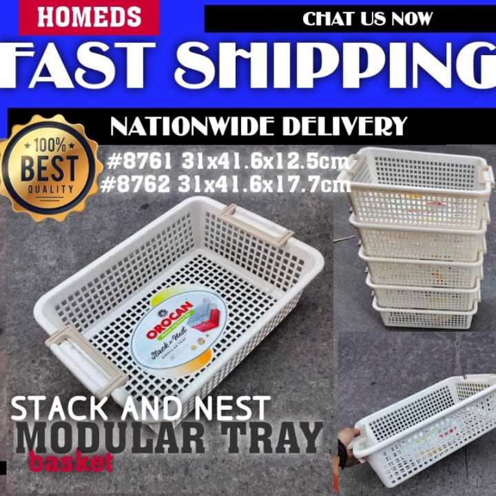 stack and nest modular tray basket | Lazada PH