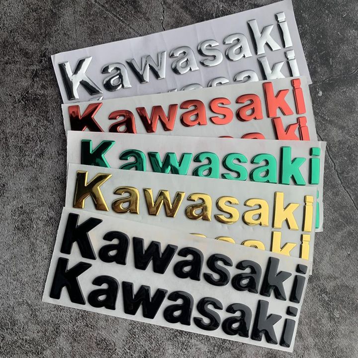 Kawasaki Motorcycle 3D Emblem Badge Decal Tank Sticker Soft Reflective ...