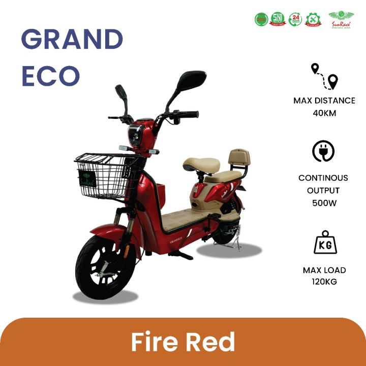 Sunrace Sepeda Listrik SNI Terlaris dengan Power Motor 500W Battery ...
