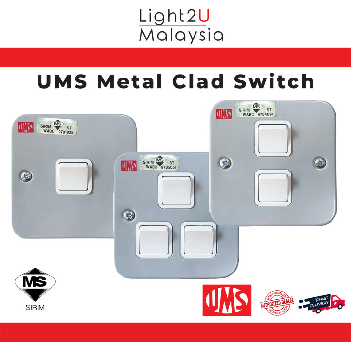 UMS Metal Clad Switches & Sockets || Suis | Lazada
