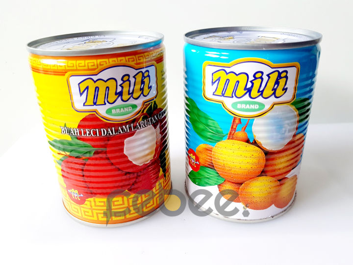 Mili Longan / Kelengkeng / Mili Lychee / Leci Buah Kaleng 565g | Lazada ...