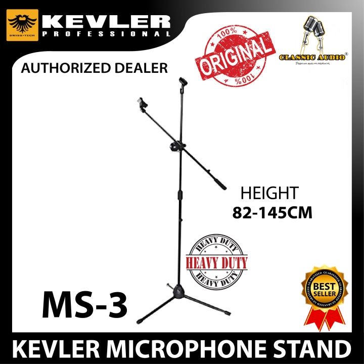 Kevler Professional Adjustable Microphone Stand Super Heavy Duty Mic ...