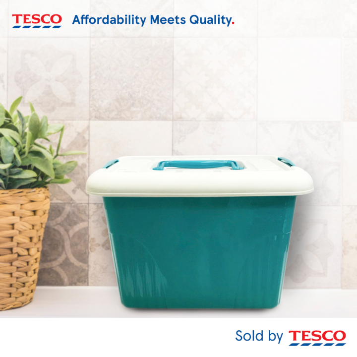 Tesco Multipurpose Storage Container Box (6 Litre) Assorted Color ...