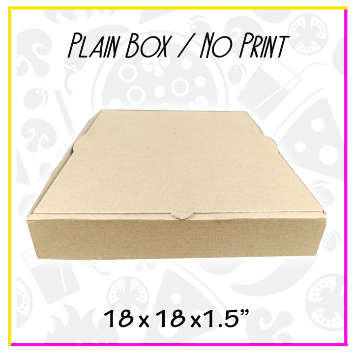 Pizza Box Corrugated / Plain 18 Inches 50 pcs per bundle / Pizza box 18 ...