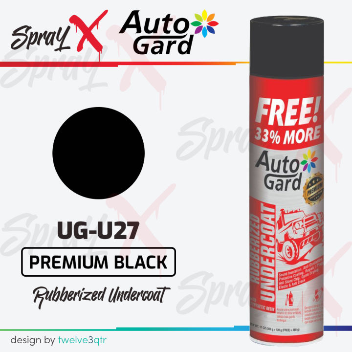 AUTOGARD RUBBERIZER UNDERCOAT PREMIUM BLACK / CAT SEMPROT PEREDAM SUARA ...