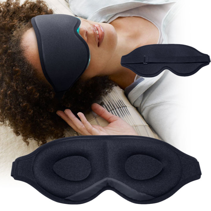 Sleep Eye Mask for Men Women, 3D Contoured Cup Sleeping Mask ...