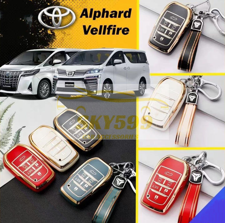 Toyota Vellfire Alphard Tpu Car Key Cover Casing Accessories | Lazada
