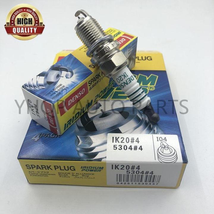 4PCS IK20 DENSO IRIDIUM POWER SPARK PLUG IK20 #5304 (4PCS) FOR TOYOTA ...