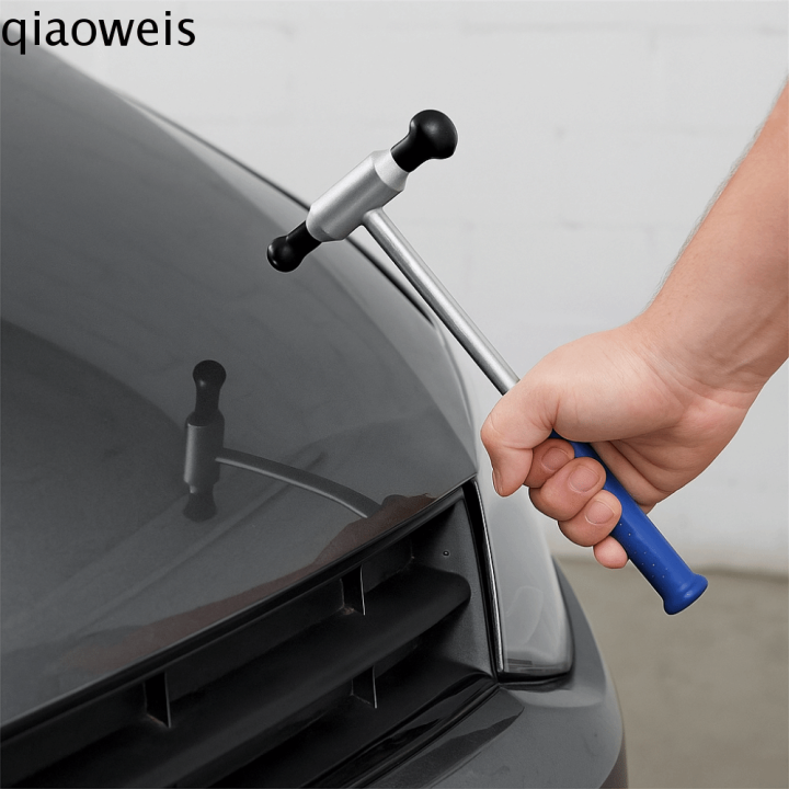 QIAOWEIS 6 Replacement Heads Dents Remover Tool Tap Down Hammer Auto ...
