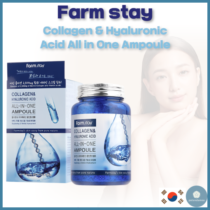 [Farm stay] Collagen & Hyaluronic Acid All in One Ampoule 250ml ...