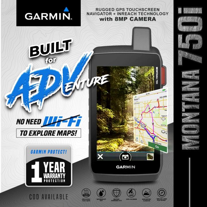 Garmin MONTANA 750i - Rugged GPS Touchscreen Navigator with inReach ...