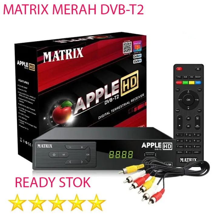 Set Top Box MATRIX GARUDA Biru HD DVB T2 Receiver TV Digital | Lazada ...