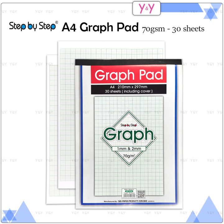 Step by Step A4 70gsm Graph Pad - 30 Sheets / Engineering Mathematics ...
