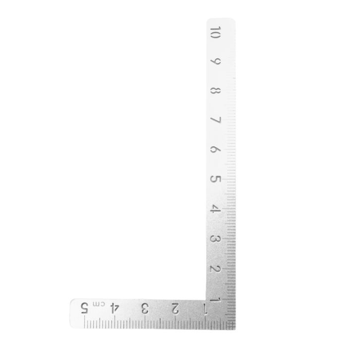 (KWIN) Mini Square 10X5cm 90 Degree Stainless Steel Angle Ruler Small ...