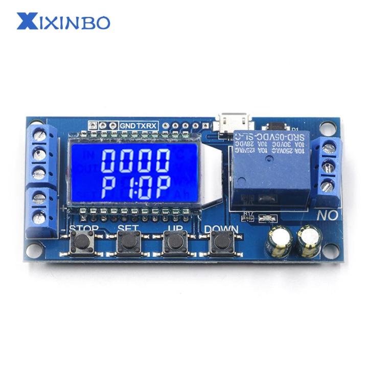 XIXINBO LCD Display Delay Relay Module Programmable Timer Single ...