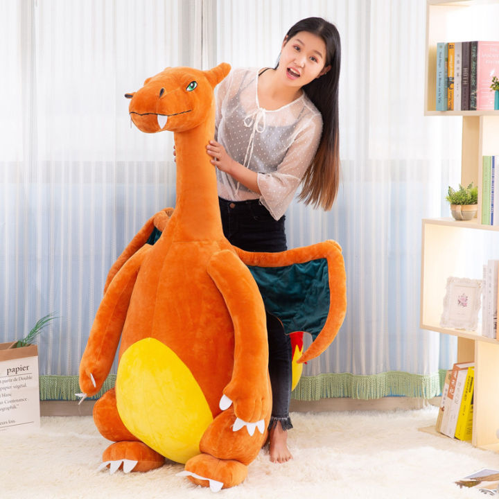 23/80Cm ตุ๊กตาโปเกมอน Charizard ไดโนเสาร์ของเล่นตุ๊กตาฮอตด็อก Long ...