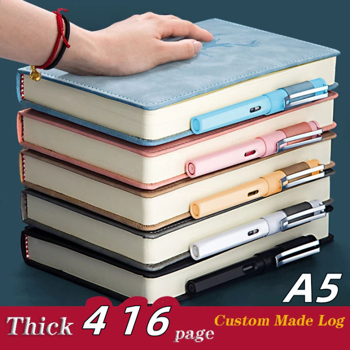 Onhand 416 Pages A5 Faux Leather Thick Business Notebook Sketch Journal ...