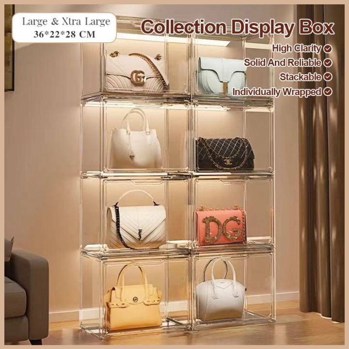 stackable Toy Lady Bag organizer storge box display box Blind Box Clear ...
