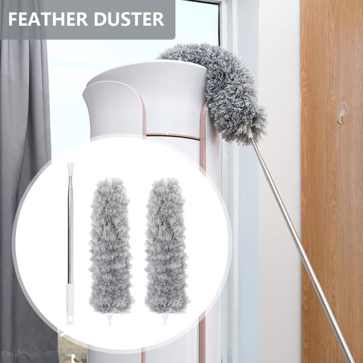 280cm Extra Long Bendable Extendable Microfiber Fan Dust Cleaner ...