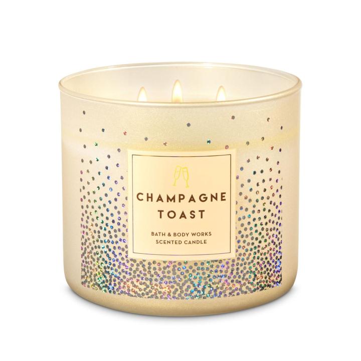 Bath and Body Works Champagne Toast 3-Wick Scented Candle 14.5 oz / 411 ...